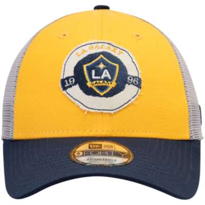LA Galaxy New Era Gold/Navy 9FORTY Snapback Cap/Hat | eBay