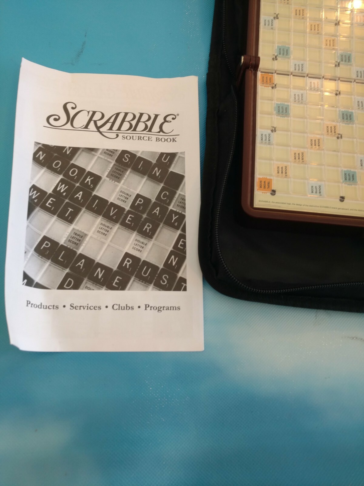 Scrabble Game Folio Edition Travel Letter Tiles Zipper Case Hasbro | eBay