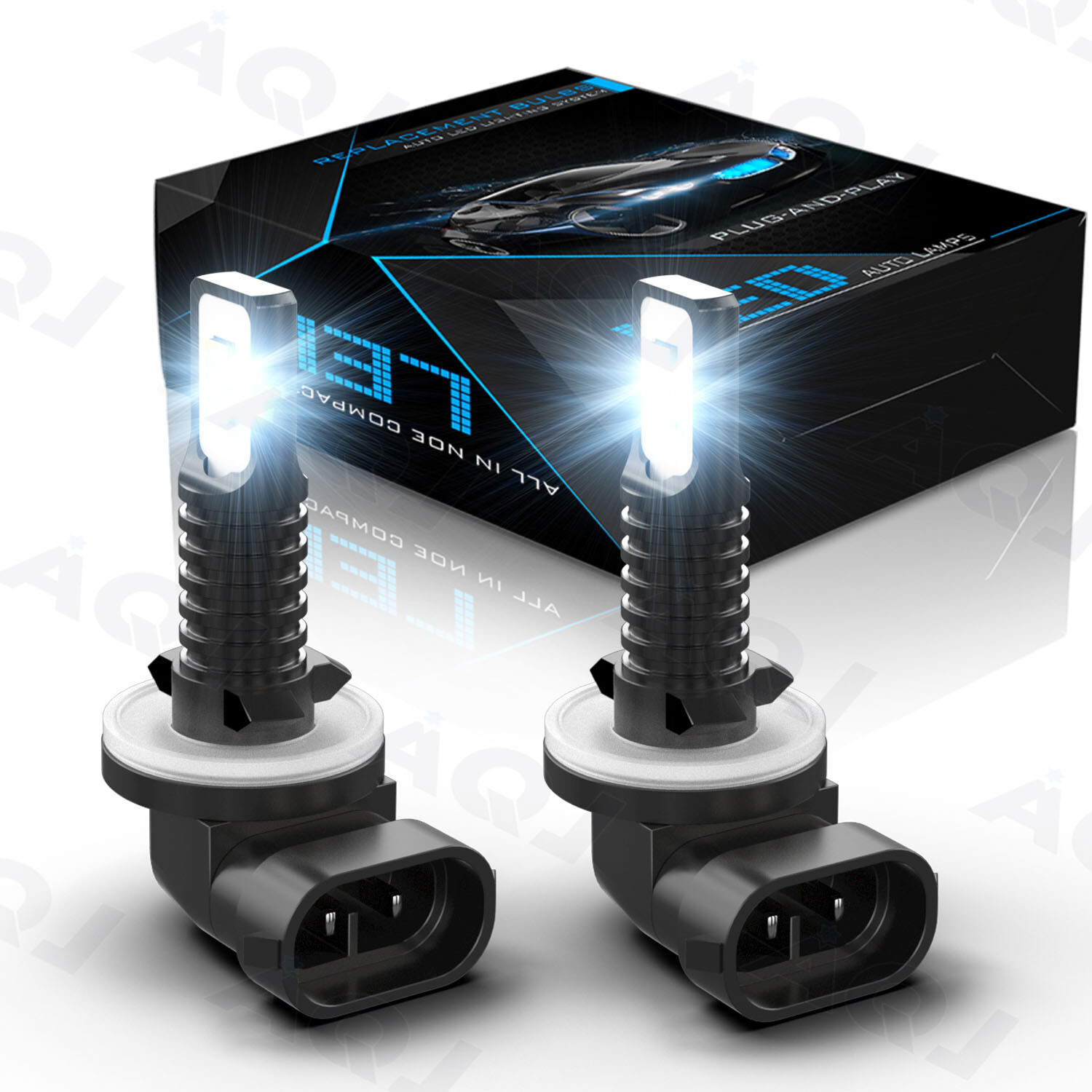 LED Skid Steer Headlight Bulbs Fits Bobcat 751 753 763 773 863 864 873 ...