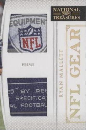 2011 Playoff National Treasures - Nfl Gear Ryan Mallett #28 Combos ...