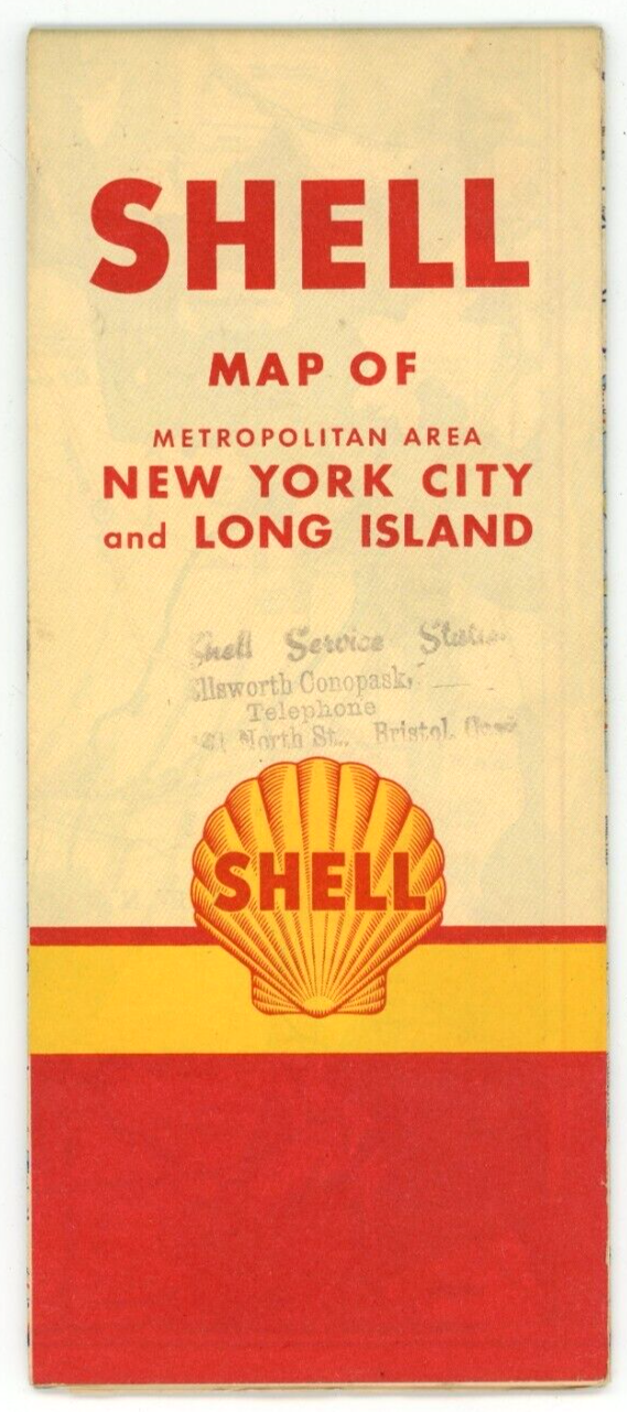Vintage Shell Gas New York City Long Island Map | eBay