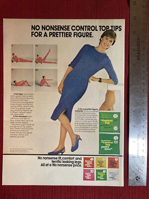 No Nonsense Panty Hose 1980 Print Ad - Great To Frame! | eBay