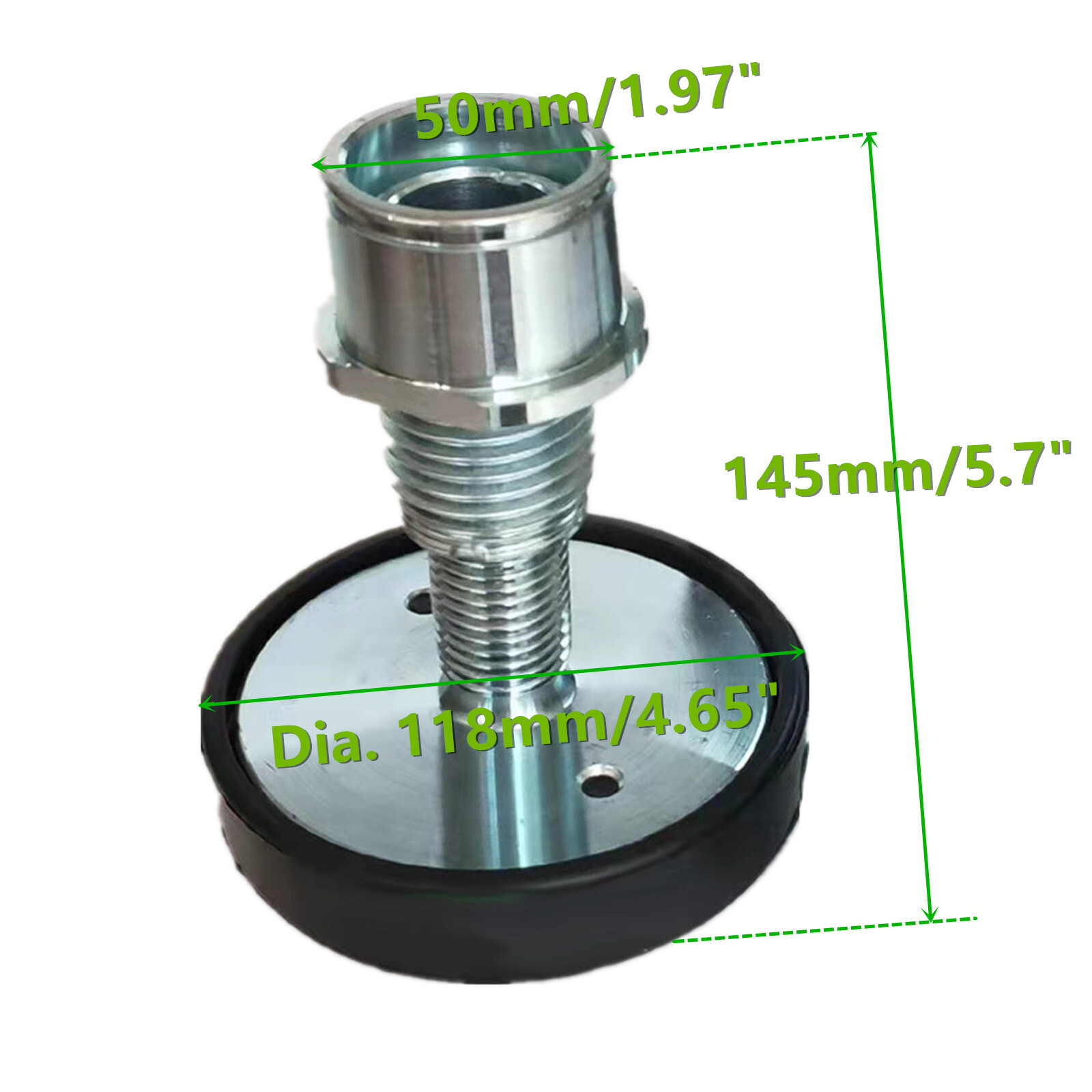 1 X Car Lift Rubber Tray 2-Stage Heightening Feet High Leg Pads Shaft ...