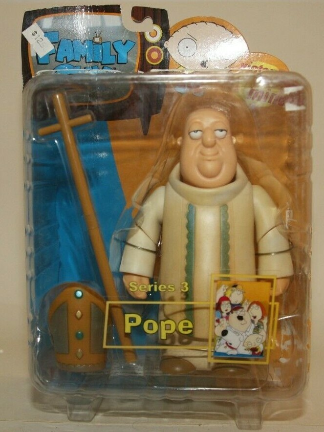 Mezco Family Guy Pope Series 3 Action Figure With Scepter And Headpiece ...