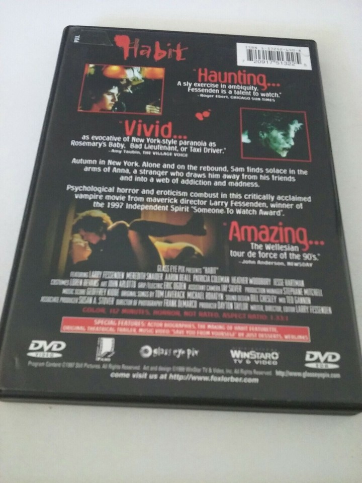Habit (DVD, 1999) Larry Fessenden, Meredith Snaider, Aaron Beall ...