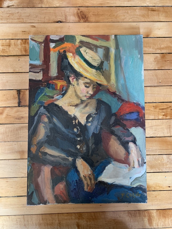 Rare, original antique oil painting by French artist Pierre Cornu | eBay