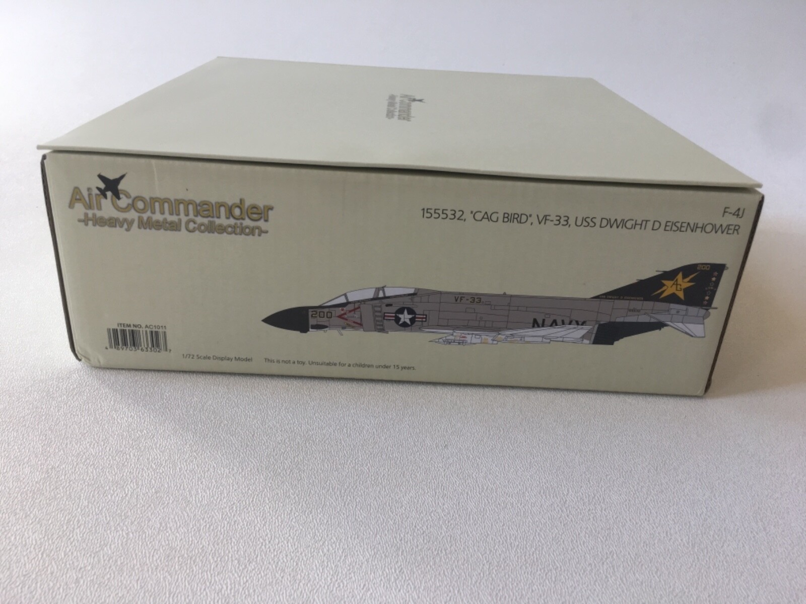 Air Commander 1/72 Scale Diecast Model F-4J USS DWIGHT D EISENHOWER CAG ...