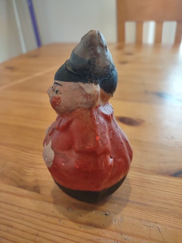 Antique 1900 Schoenhut Germany Paper Mache Clown Doll Roly Poly Toy ...