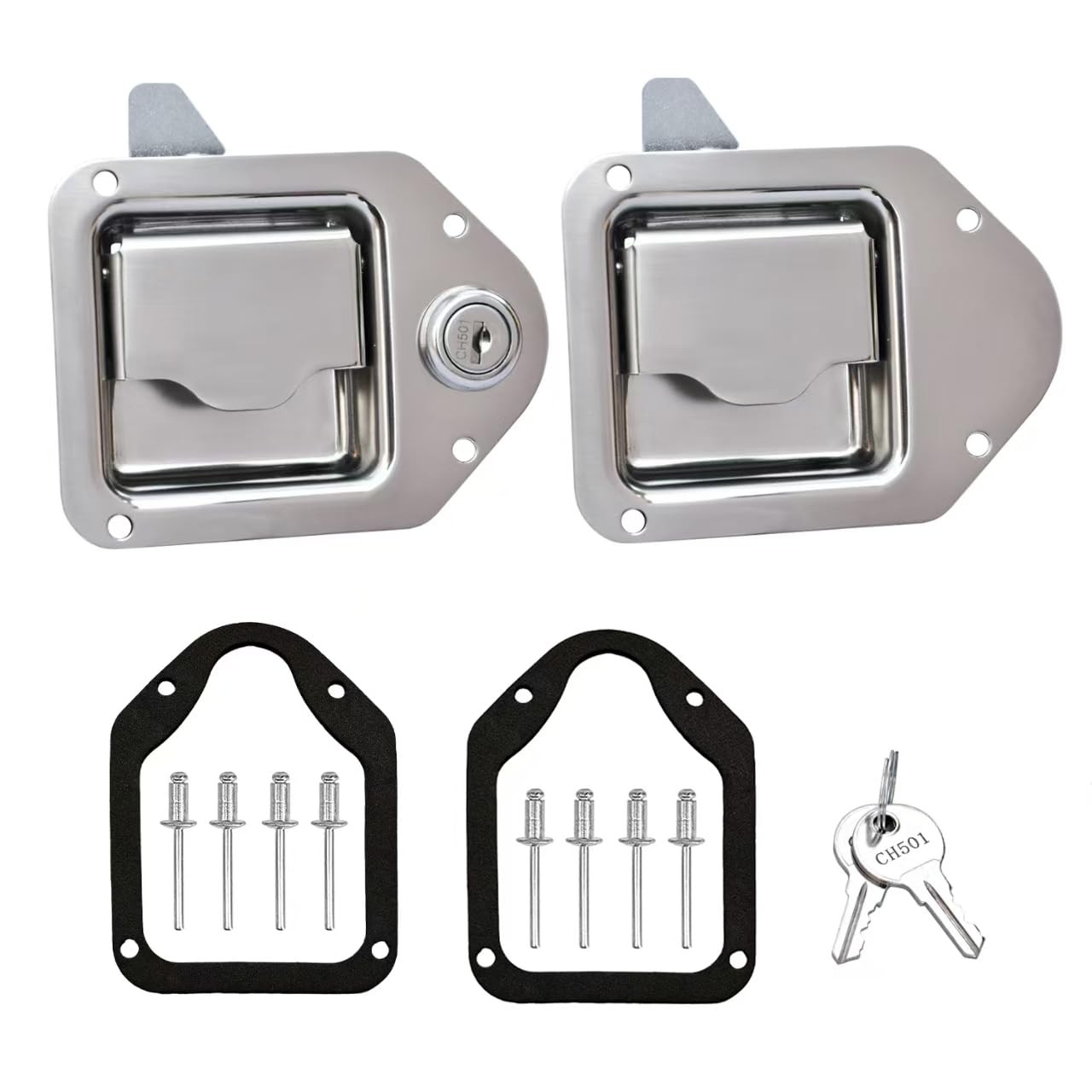 Truck Tool Box Latch Replacement- 304 Stainless Truck Toolbox Lock kit ...