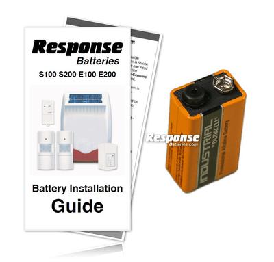Response Alarms S100P / CA2000P PIR Replacement Response Battery KIT ...