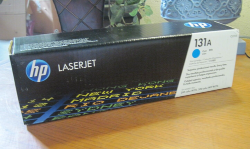 NEW SEALED! GENUINE HP CF211A 131A Cyan Toner Cartridge 200 M251 M276 ...