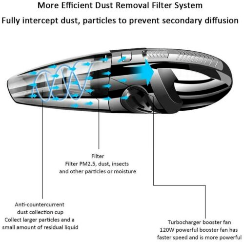 Cordless Hand Held Vacuum Cleaner Small Mini Portable Car Auto Home ...