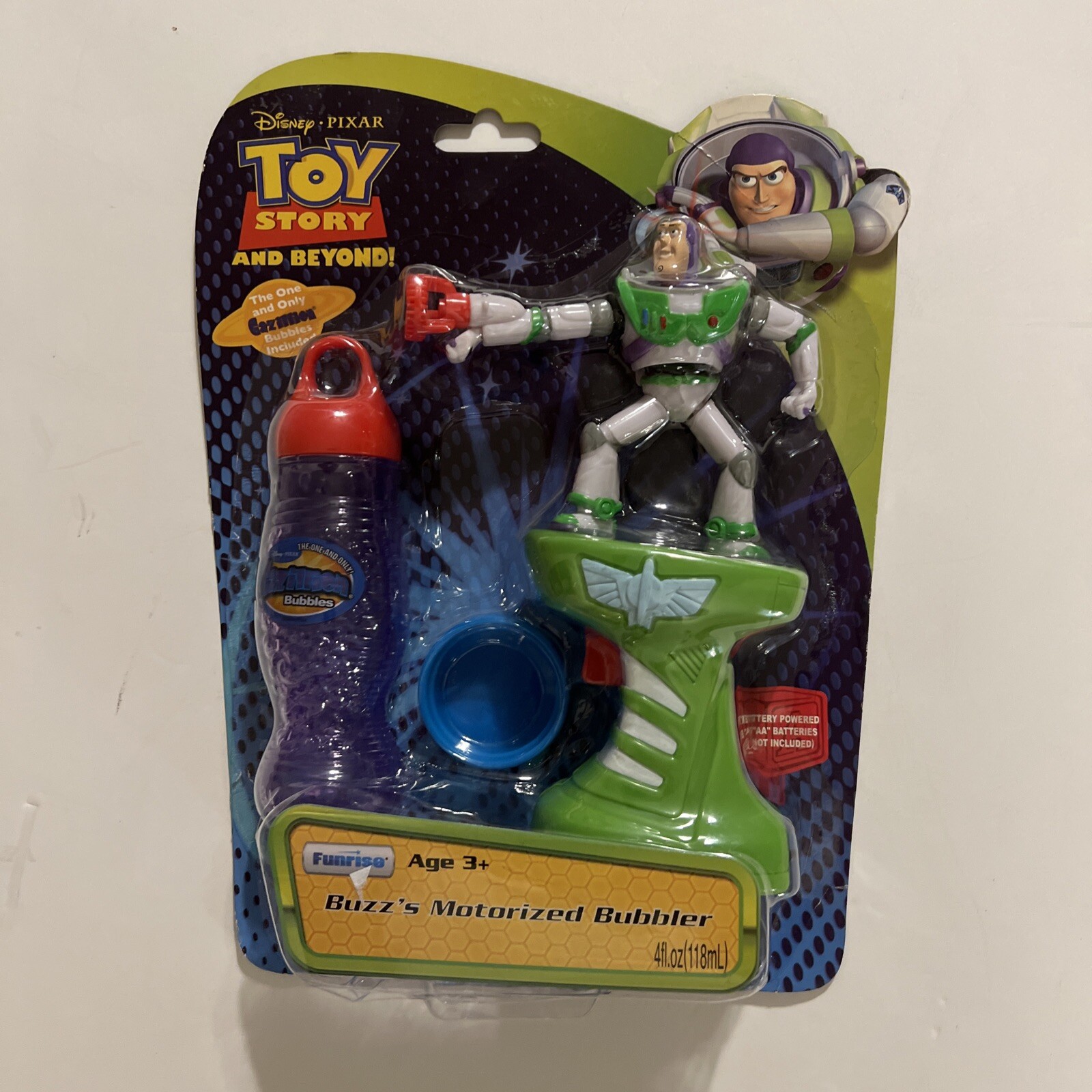 Vintage Disney Pixar Toy Story Buzz Lightyear Bubble Blower Battery ...