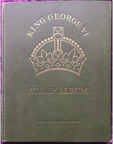 King George VI Stamp Album KGVI With Over 2800 stamps Stanley Gibbons ...