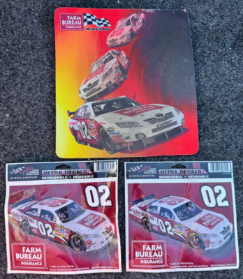 Nascar - Farm Bureau #2 - Ultra Decal 4x6 (x2) & Mouse Pad | eBay