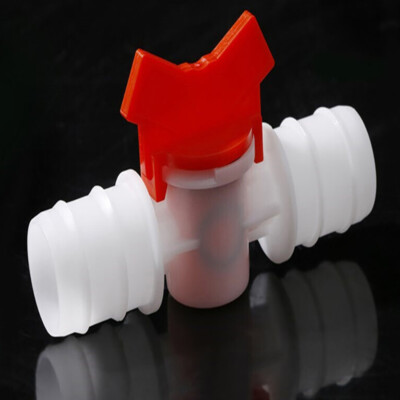 Inline Tap Connector Barbed Hose/Tube Plastic Shut Off Valve Water ...