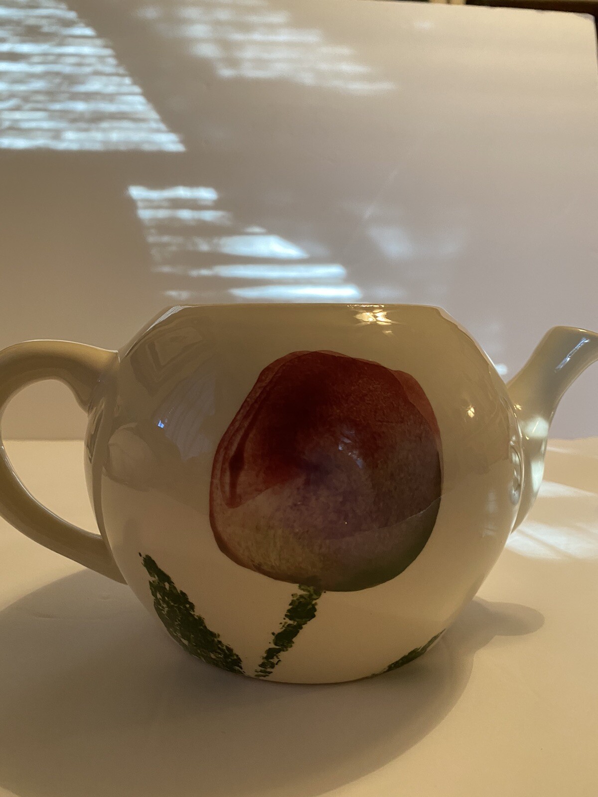 HARTSTONE USA POTTERY Teapot Country Cottage Farmhouse French BW Under ...