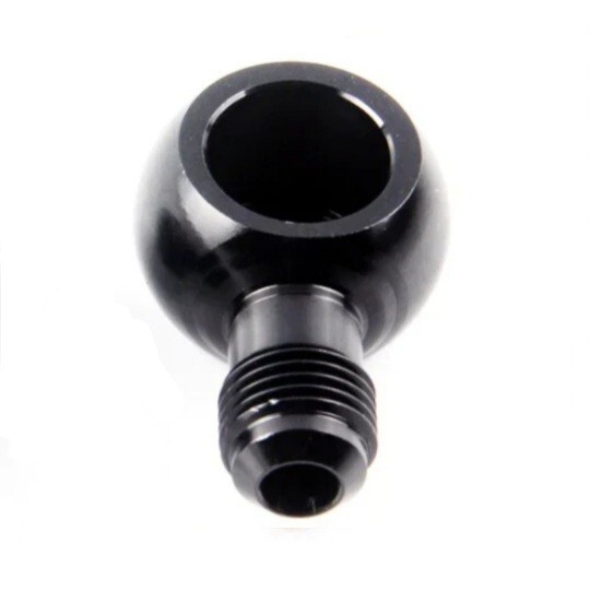 M16 METRIC 16mm Black Banjo Eye to AN-6 MALE JIC Flare Oil Hose Fitting ...
