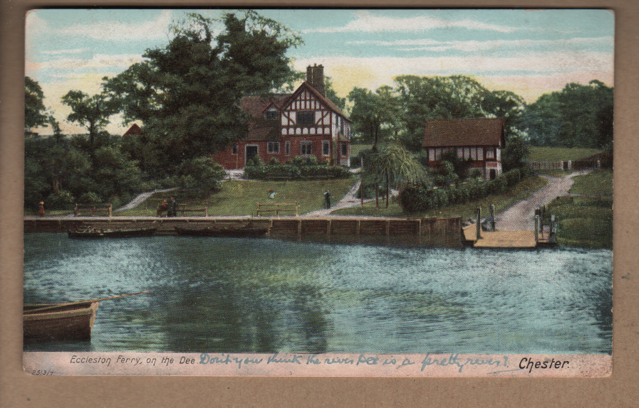 Chester Station Office, Railway Postmark, - Eccleston Ferry 1903 ...