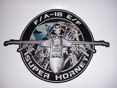 Navy F/A - 18 E/F Super Hornet Large Embroidered Patch | eBay