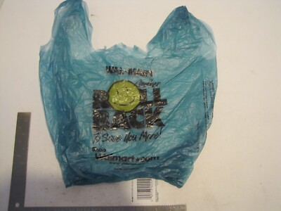 VTG 2001 WALMART ANOTHER ROLL BACK BLUE 10" X 13" PLASTIC BAG USED | eBay