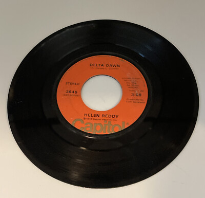 KB121 45RPM Helen Reddy Delta Dawn, if we could still be friends ...