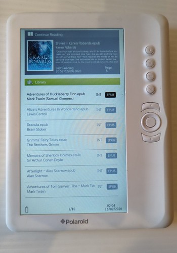 Polaroid 7 Inch e-Reader Digital Book Color Display PER702 - 2GB | eBay