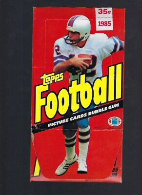 1985 Topps Football Flat Empty Wax Box | eBay