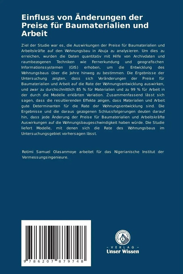 Rotimi Samuel Olasanmoye (u. a.) | Einfluss von Änderungen der Preise ...