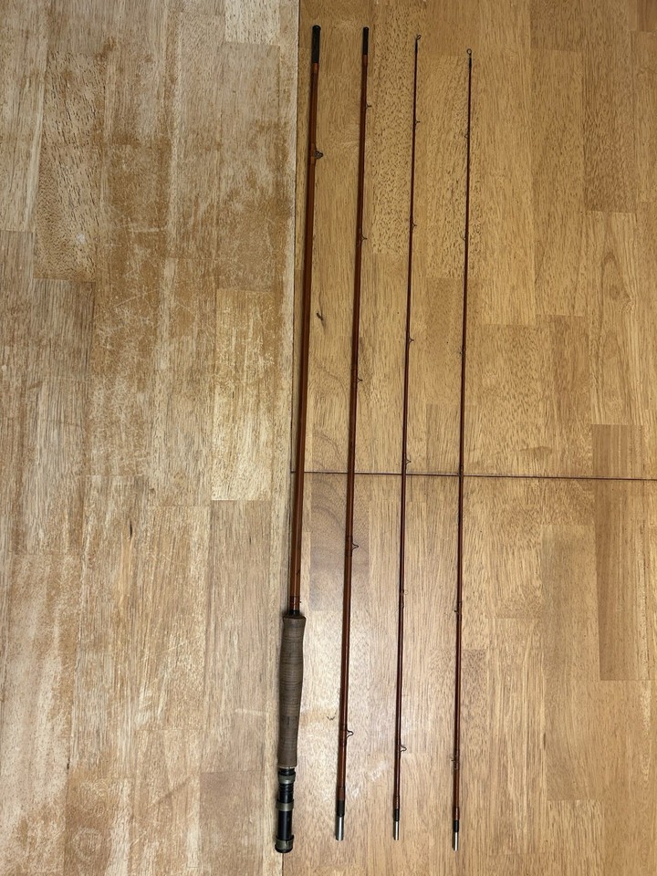 Vintage Heddon Tempered Bamboo Fly Fishing Rod with Cloth Case | eBay