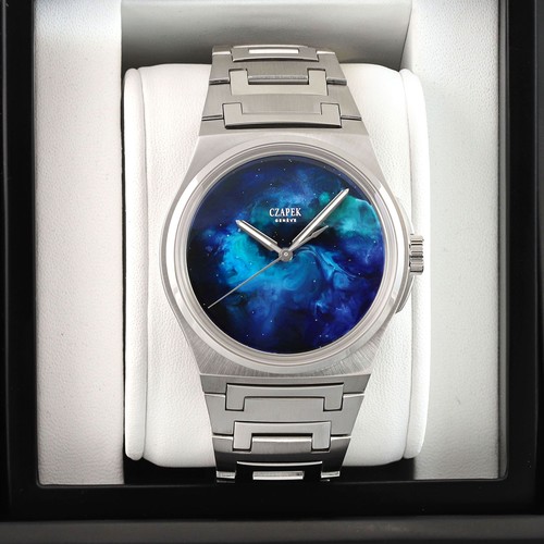 Czapek Antarctique Celestial Blue Nebula 40.5mm LIMITED Antarctique ...