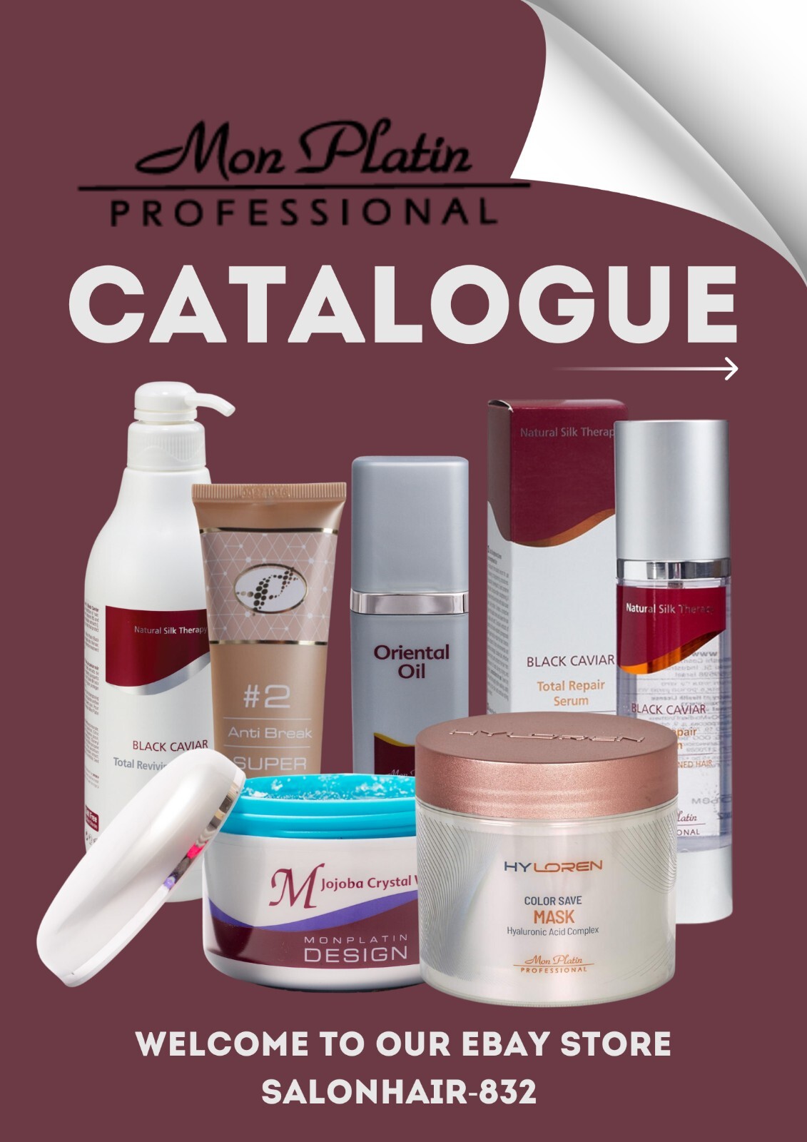 Mon Platin 12 in 1 Professional Black Caviar Muti-Action Hair Cream ...