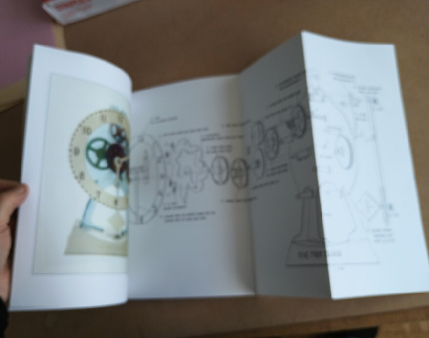 Hubley Mfr Co 1965 Tic Toy Clock English + Spanish INSTRUCTIONS (Only ...