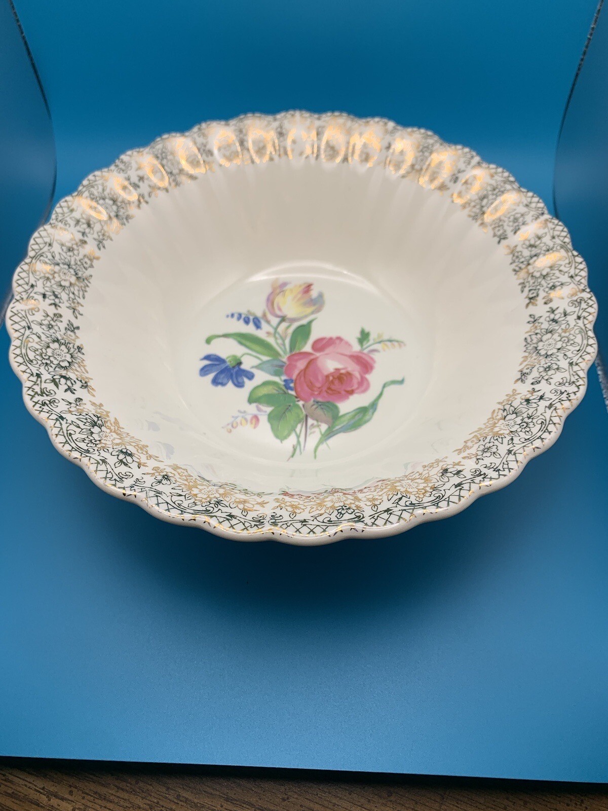 VTG Fairbanks Ward Sharon 22k gold 9" Round bowl - Stunning | eBay