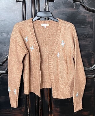 Hazel Moon XL Brown Floral Cardigan Ladies S | eBay UK