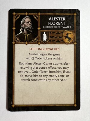 Baratheon ALESTER FLORENT, LORD OF BRIGHTWATER Card (2021-present ...