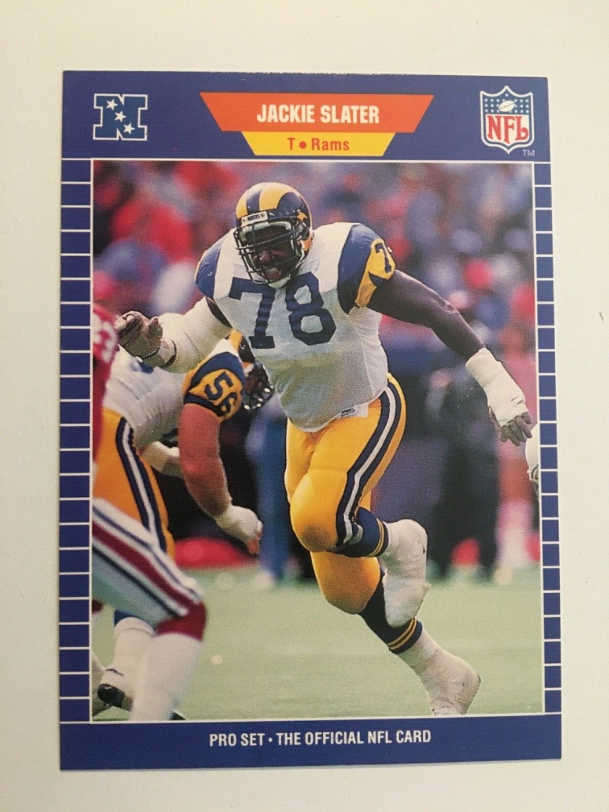 1989 Pro Set Football Rams HOF Jackie Slater Card #207 | eBay