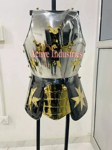 Medieval Knight Templar Chestplate Armor Jacket Crusadar Half Body ...