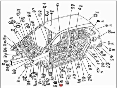 Genuine MERCEDES BBDC W242 C117 W176 X117 Stop plug 0029989150 | eBay