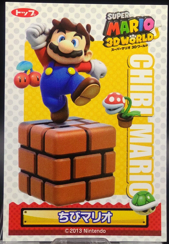 Chibi Mario Super Mario Bros World Vintage Card Topsun Nintendo ...