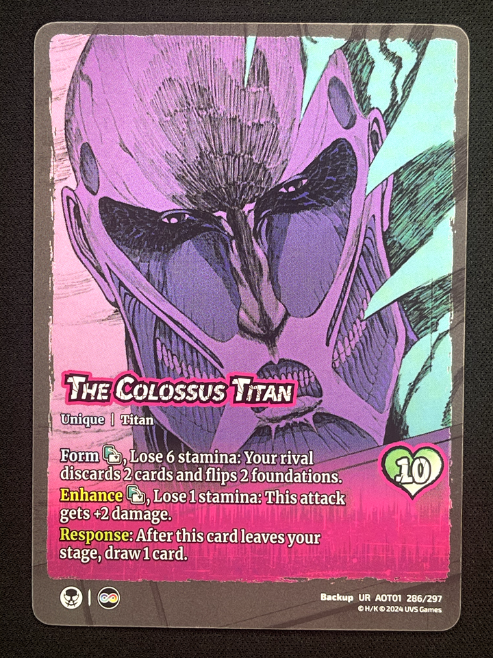 Attack On Titan:Battle For Humanity Colossus Titan Attack! AOT01 286/ ...