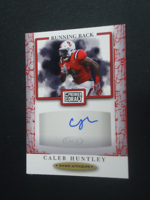 Caleb Huntley 2021 SAGE PREMIER DRAFT RC AUTO Card #A114 | eBay