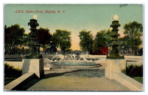 BUFFALO, NY Postcard- GATES CIRCLE BUFFALO NY | eBay