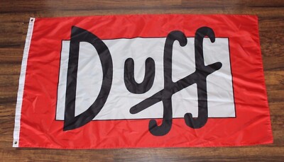 Duff Beer Banner Flag Great Gift for The Simpsons Fan Funny Man Cave | eBay