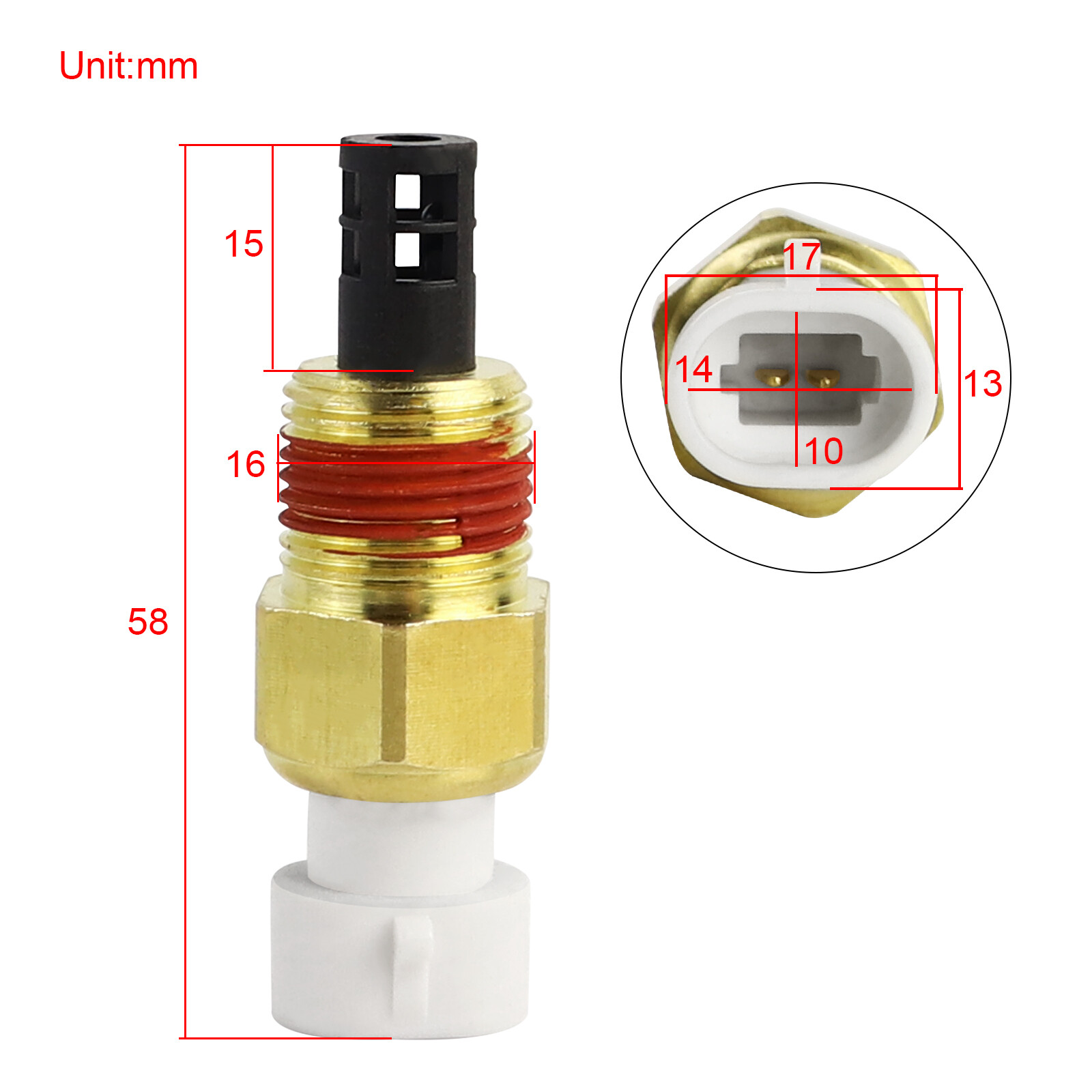 Intake Air Temperature Sensor For GMC IAT/MAT/ACT 25036751 25037225 ...