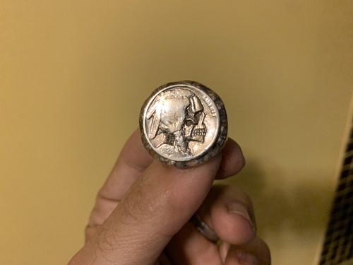 Beautiful HANDMADE Indian Hobo Nickel Ring - (90% Silver) - Size 10 | eBay