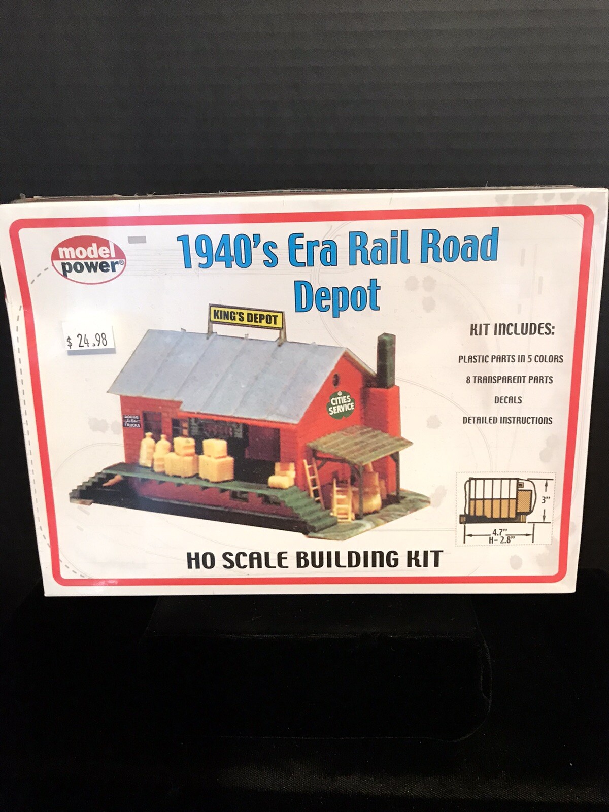 MODEL POWER 625 HO GAUGE 1940’s ERA RAILROAD DEPOT BUILDING KIT-NIB | eBay