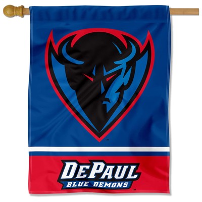 DePaul Blue Demons Wordmark Logo House Banner Flag | eBay
