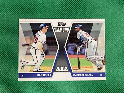 2011 Topps Diamond Duos Series 2 #DD5 Dan Uggla Jason Heyward Atlanta ...