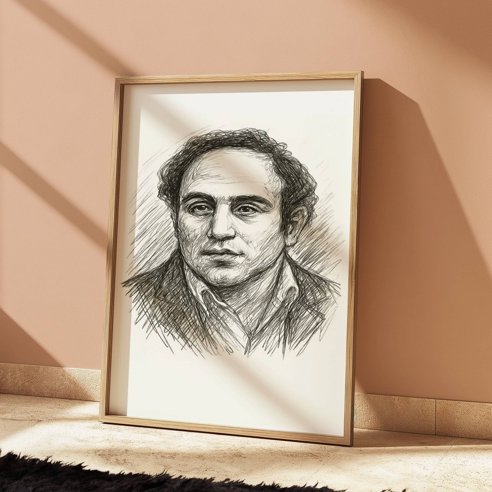 DAVID BERKOWITZ DRAWING PRINT PORTRAIT SKETCH 8" x 10" SERIAL KILLER PRINT ART | eBay